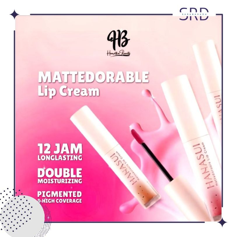 Jual [SRD] HANASUI MATTEDORABLE LIP CREAM Vitamin E & Olive Oil | 4gr ...