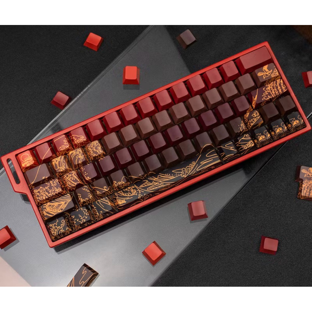 Jual Keycaps Yongqiu Baru Pake sehari Ukiyo-E Japanese PBT Cherry ...