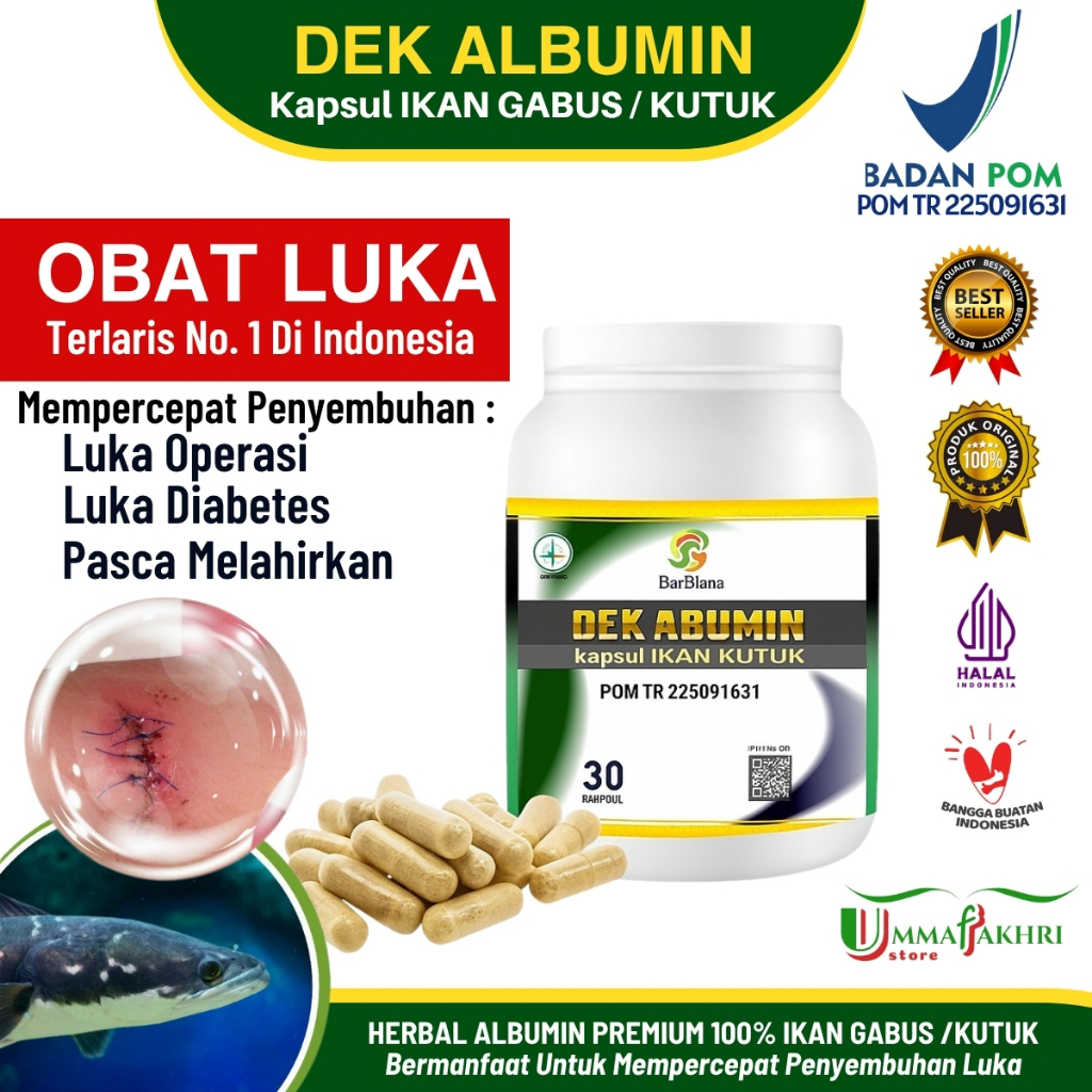 Jual Kapsul Kutuk Premium Albumin Terlaris - Obat Luka Diabetes / Pasca ...