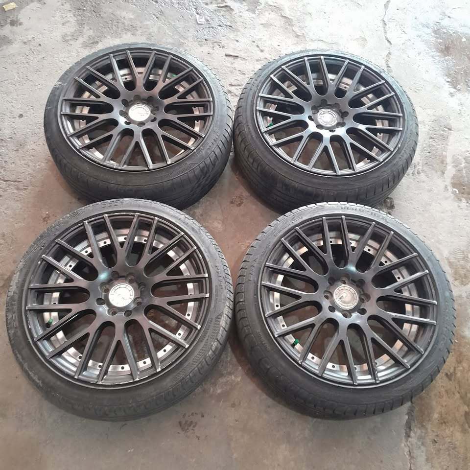 Jual VELG MOBIL RACING ADVAN RING 17 LEAR 7 LUBANG BAUT PCD 4X100, 4X114 + BAN ACCELERA PHI 205 ...