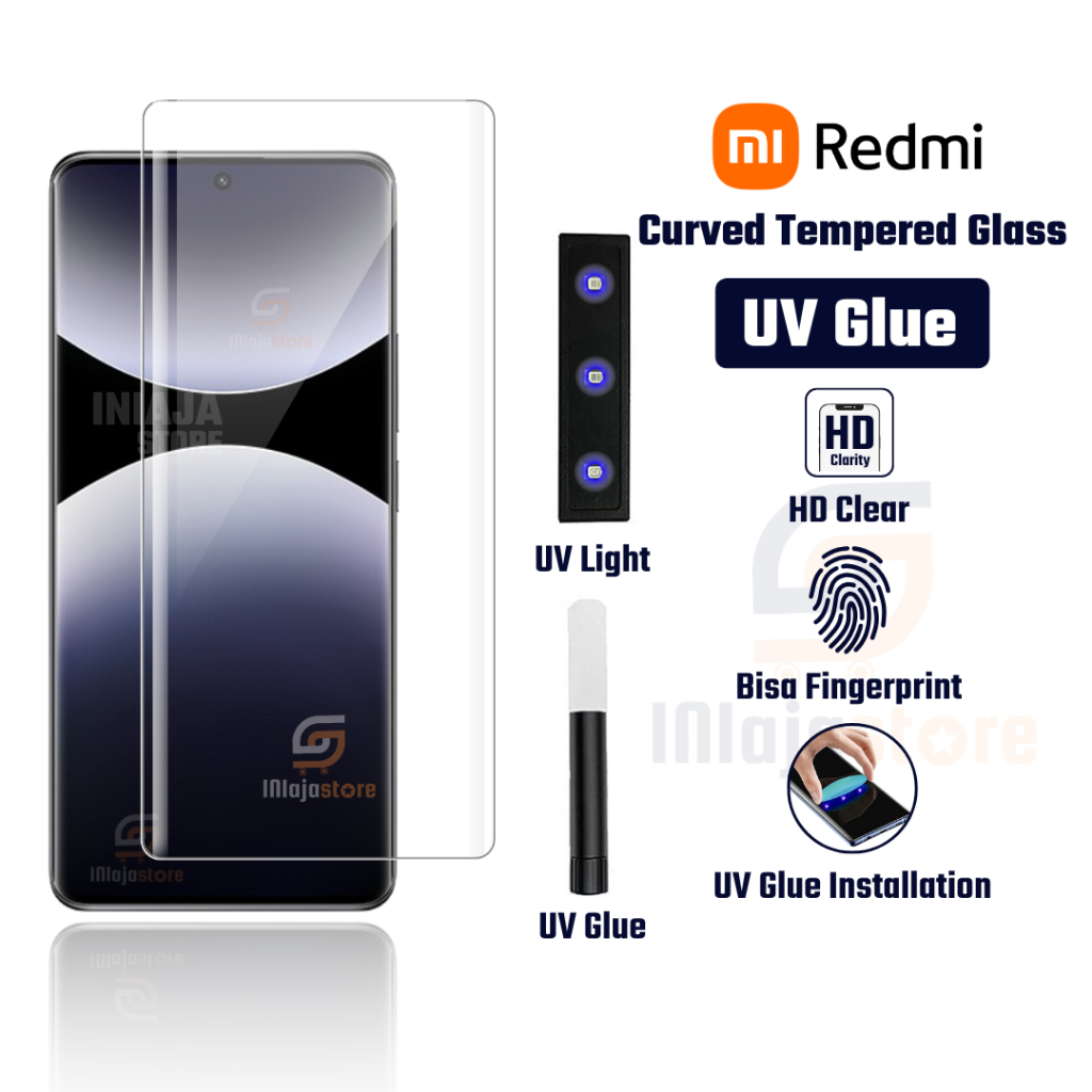 Jual Curved Tempered Glass Bening UV Glue Redmi Note 15 5G 15 Pro+ 5G ...