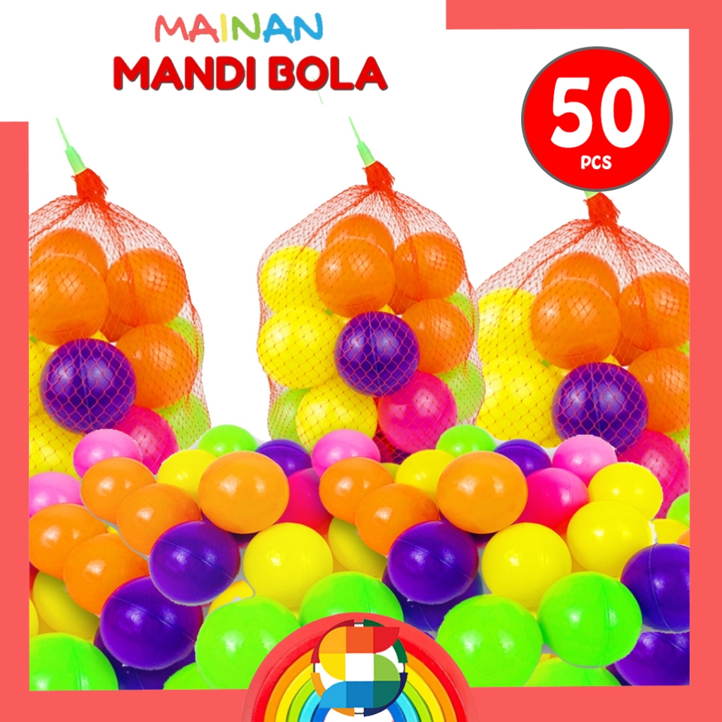 Jual Mainan Anak Mandi Bola Plastik Isi 50PCS | Shopee Indonesia