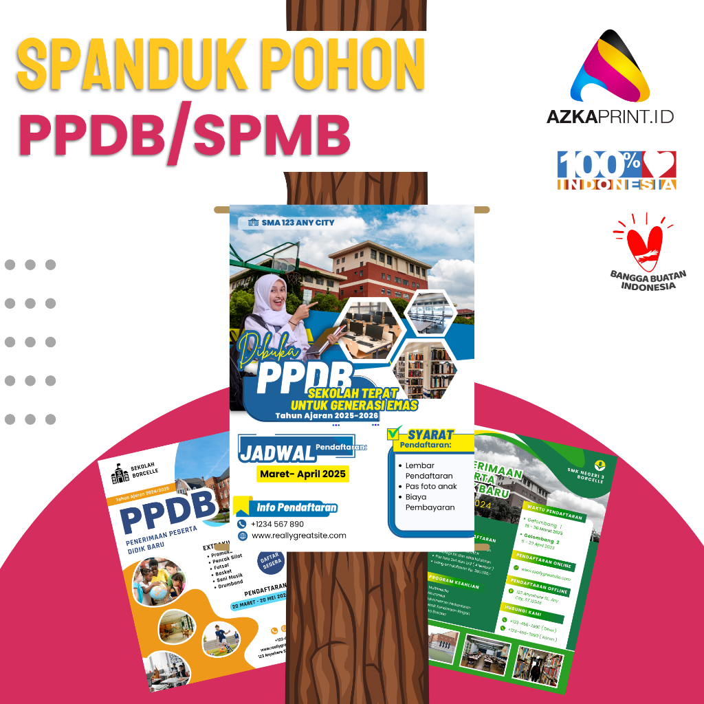 Jual Cetak Banner Spanduk PPDB - Banner Rontek - Banner Pohon - Banner ...