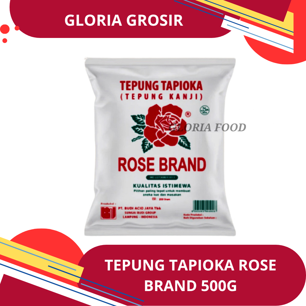 Jual ROSE BRAND TEPUNG TAPIOKA / TEPUNG KANJI - 500 gram - 1 DUS ISI 20 ...