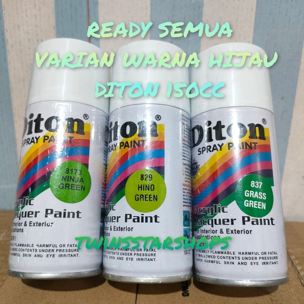 Jual Pilok Pylox Cat Diton Varian Warna Hijau Hino Green 829 Grass 837 ...