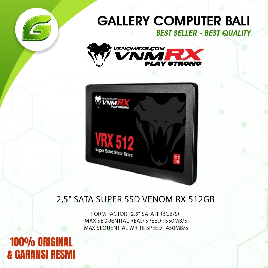 Jual VenomRX 512GB SSD SATA Venom RX 512 GB | Shopee Indonesia