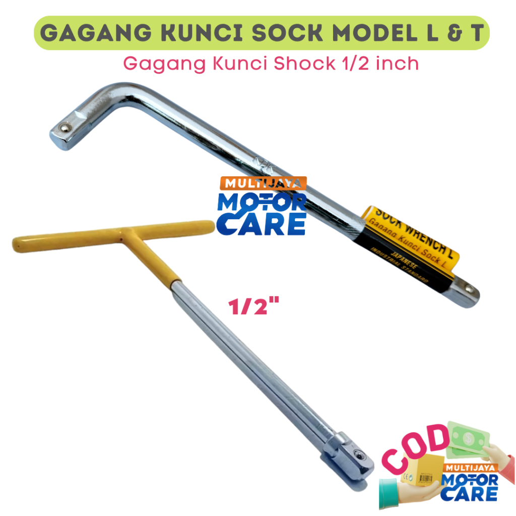 Jual Stang Kunci Shock L Sock Sok Model T Gagang T Handle 1/2 Inch ...
