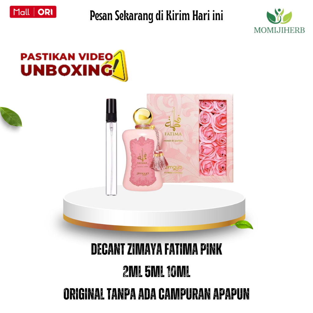 Jual Decant Parfum Afnan Zimaya Fatima Pink Extrait De Parfum for women ...