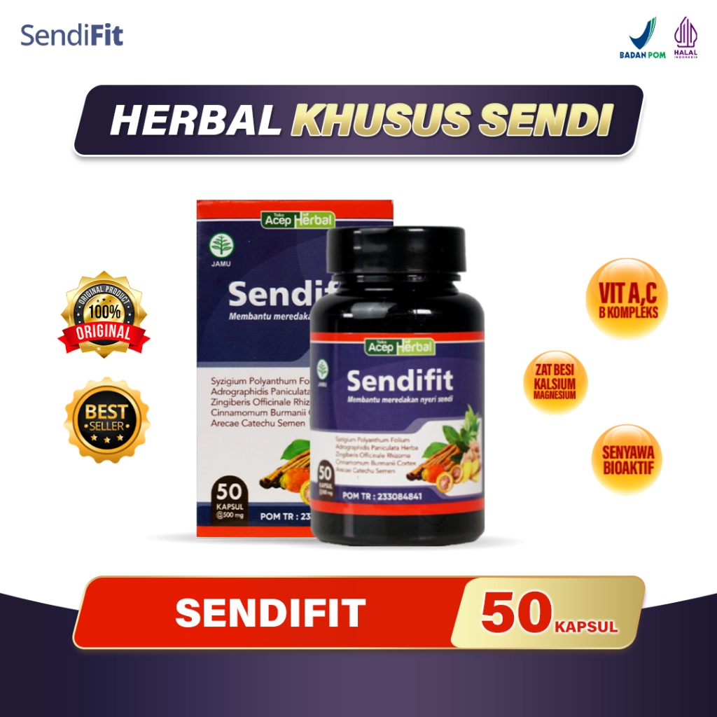 Jual Sendifit Herbal Original Obat Sakit Pinggang Saraf Kejepit Nyeri ...