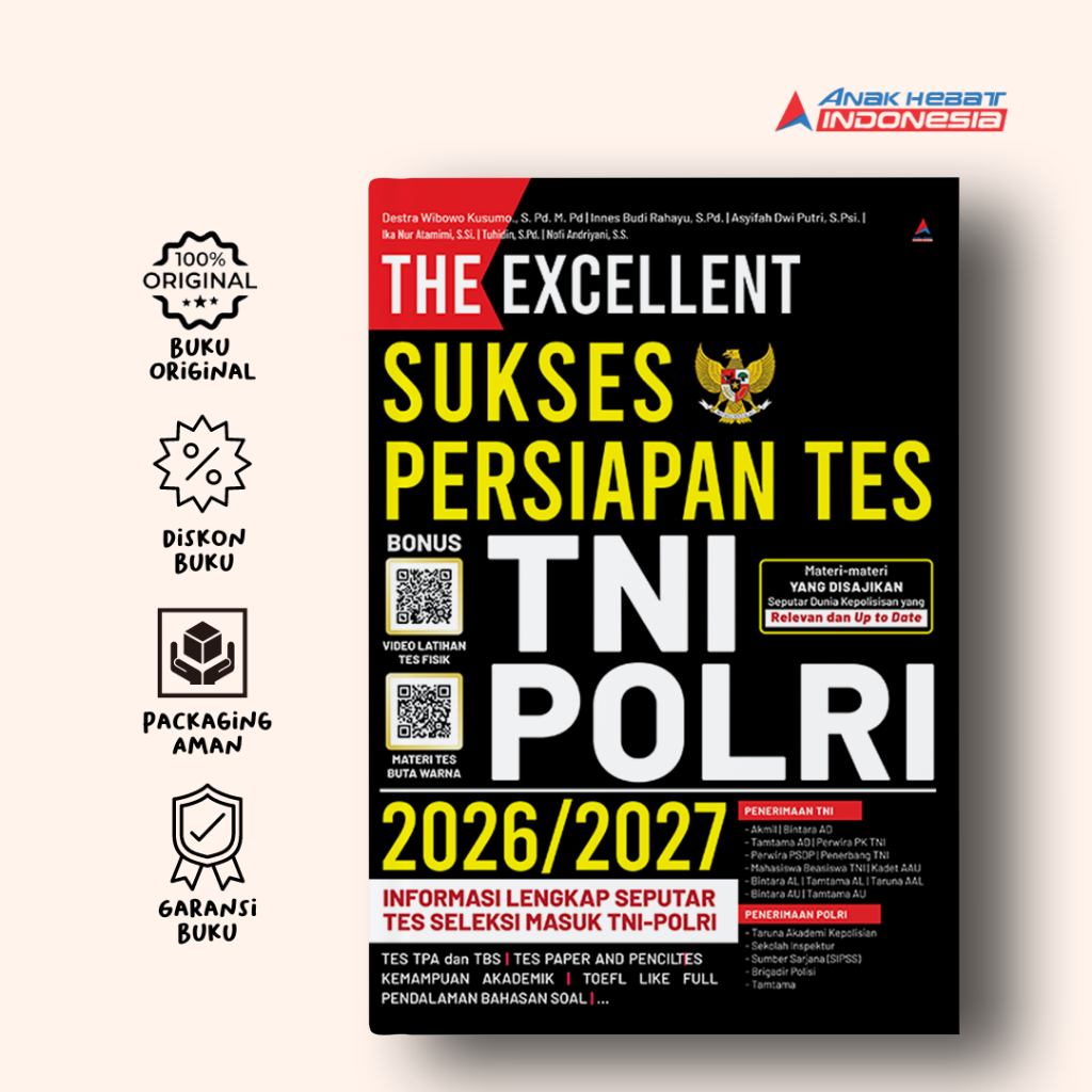 Jual The Excellent Sukses Persiapan Tes Tni Polri 2026 2027 - Destra ...