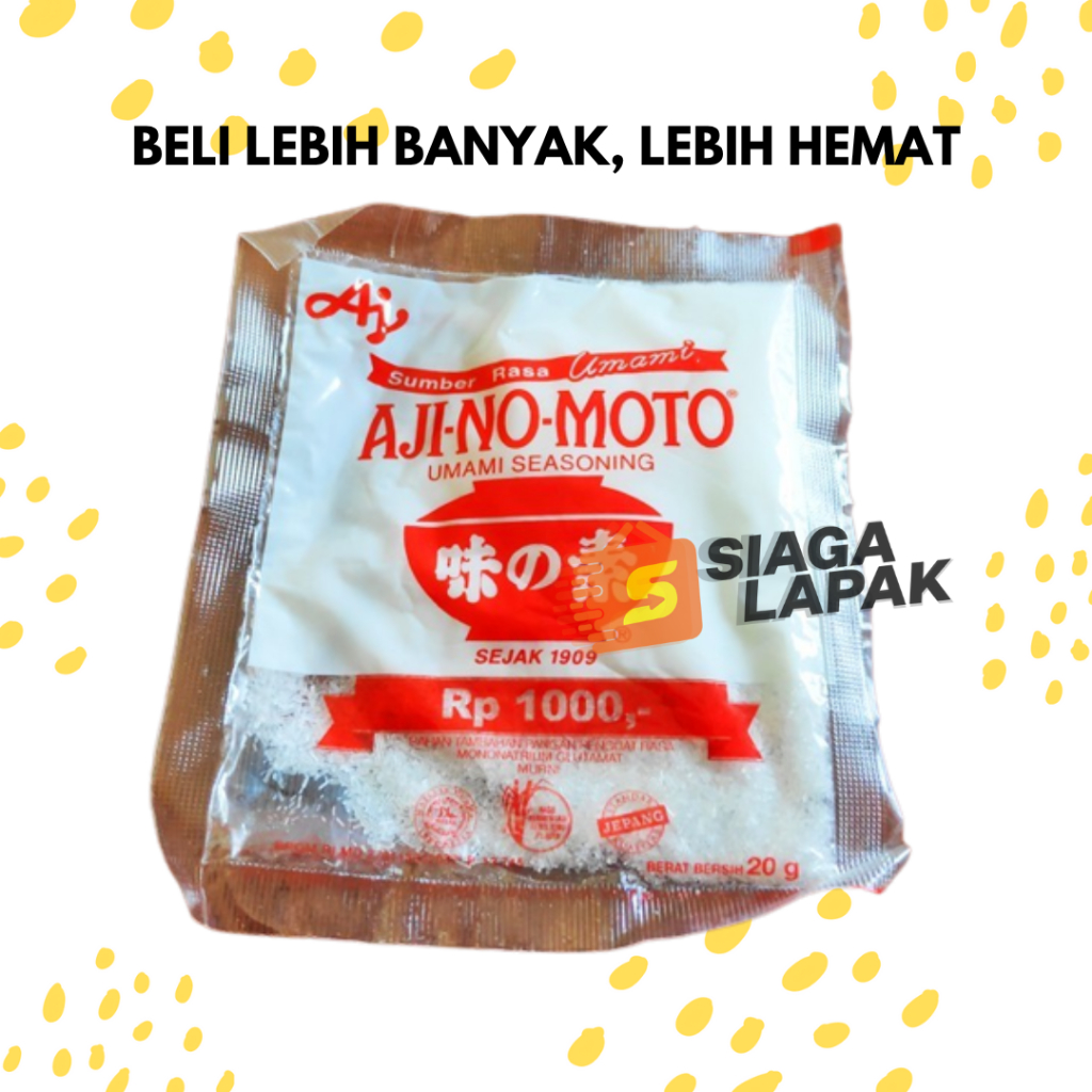 Jual Micin Ajinomoto Kecil 16gr ECERAN SACHET MSG Penyedap Rasa [BELI ...