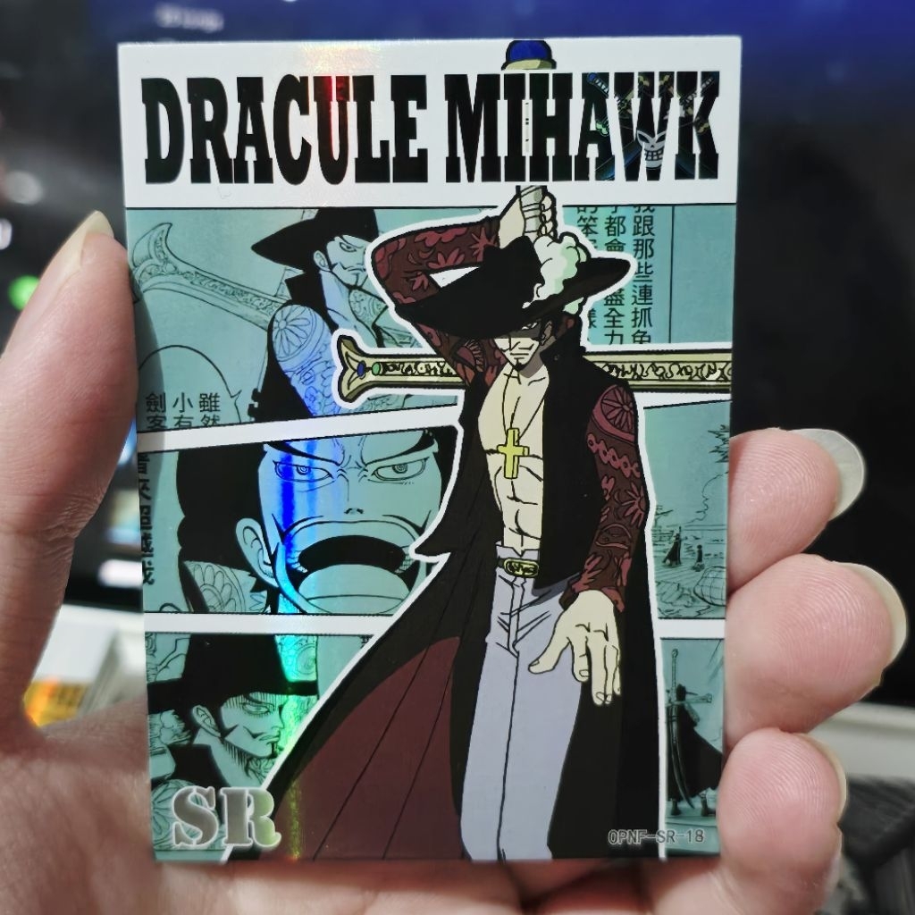 Jual Dracule Mihawk Kartu CCG TCG One Piece Manga SR Tebal Card - (OPNF ...
