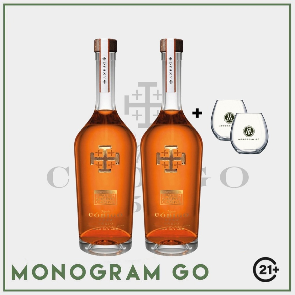 Jual CODIGO 1530 Anejo Tequila 750ml (2 Bottles FREE 2 Tuscany Glass ...