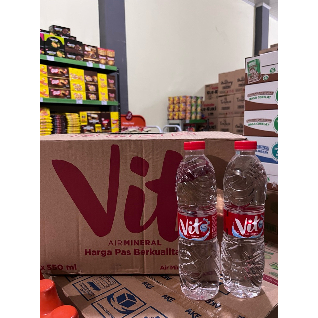 Jual vit air mineral botol 24x550ml | Shopee Indonesia