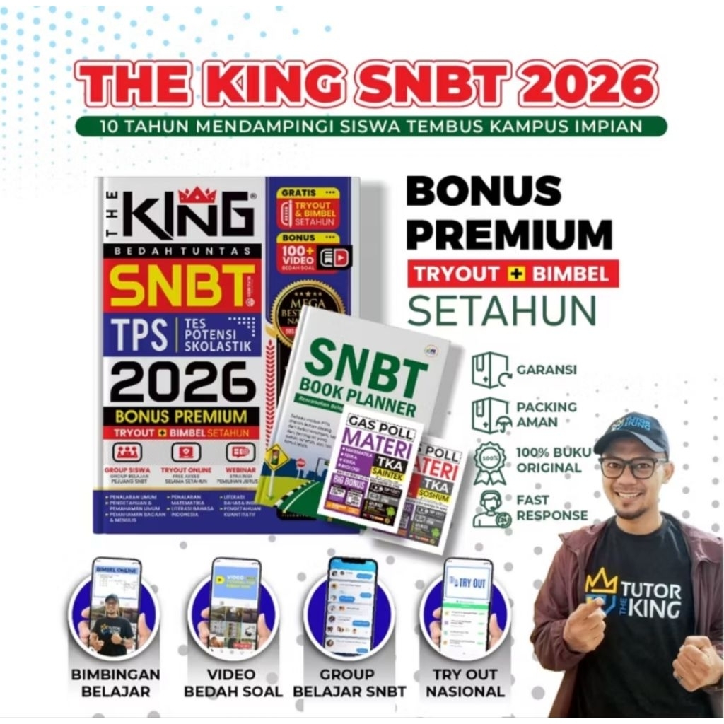 Jual buku the king snbt tps 2026 | Shopee Indonesia