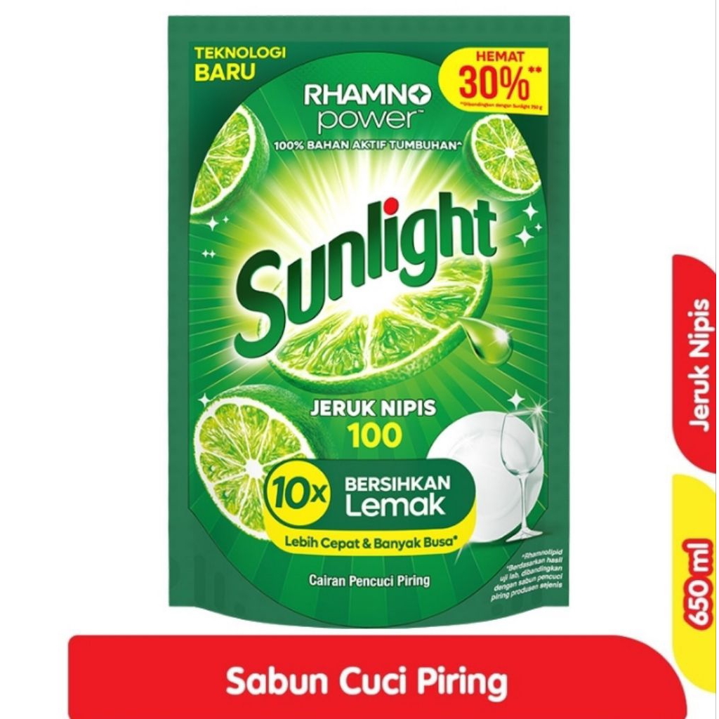 Jual SUNLIGHT Cairan Pencuci Piring Refill 650/680ml | Shopee Indonesia