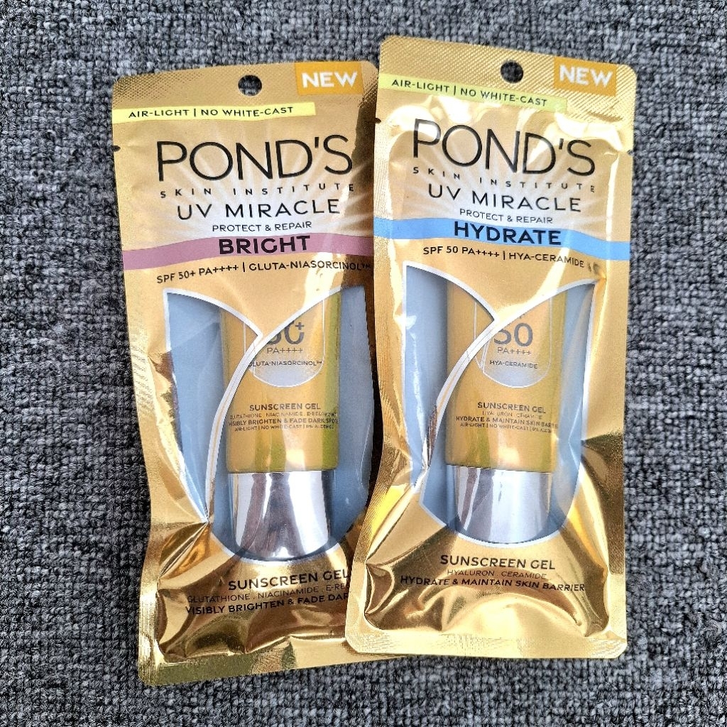 Jual Ponds UV Miracle Sunscreen Gel SPF 50+ 25g | Shopee Indonesia