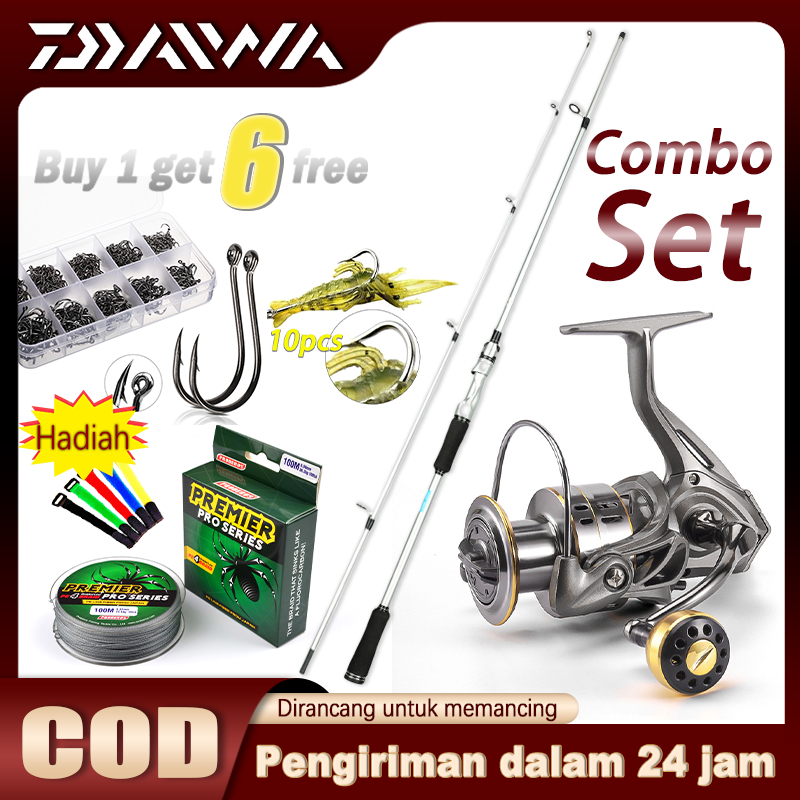 Jual DAIWA Joran Pancing Set 1.6M-2.4M EVA Handle Joran Bc Carbon Solid Joran Pancing Umpan ...