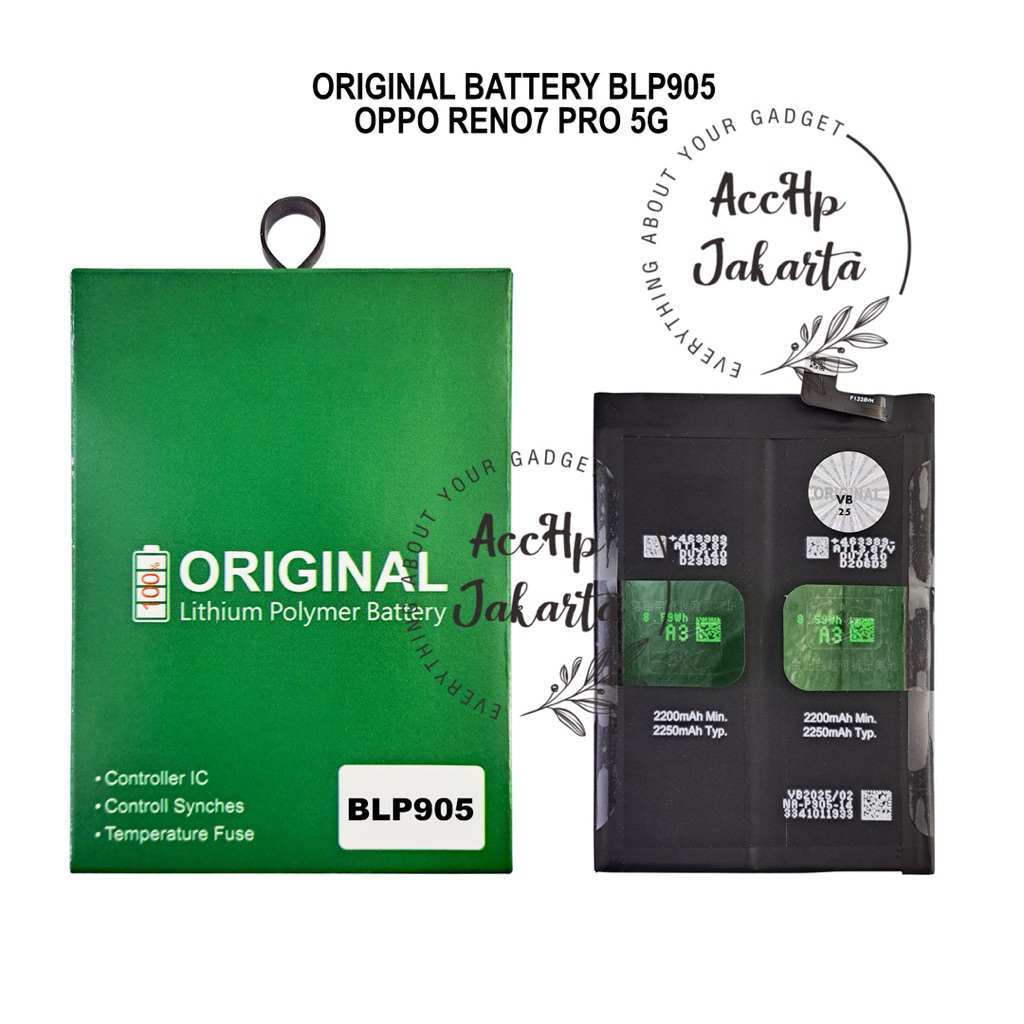 Jual Baterai Batre Reno 7 Pro 5G BLP905 Batu Batrai BLP 905 Battery ...