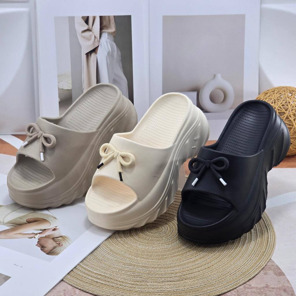 Jual [ASFER] Sandal Wanita Wedges Platform Sendal Selop Wanita Tebal ...