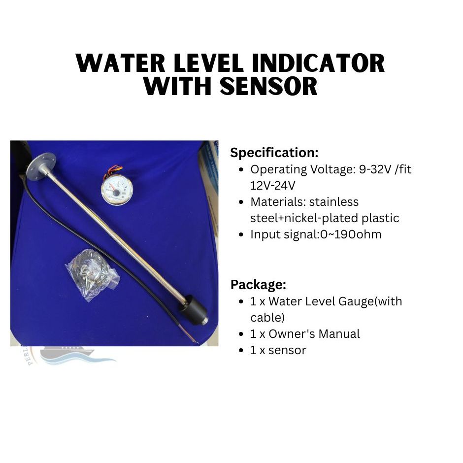Jual Water Indicator with Sensor/ Indikator Tangki AIr Kapal dengan ...