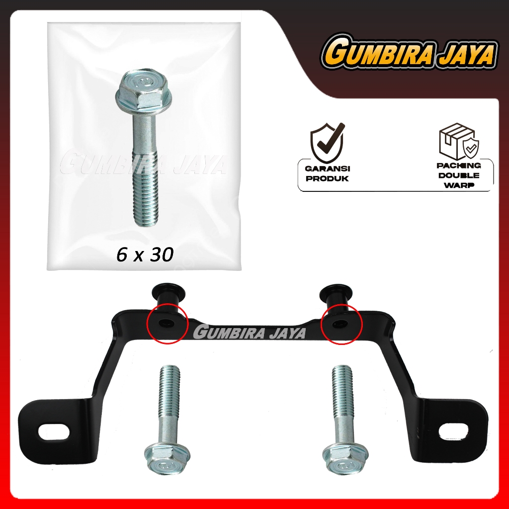 Jual BAUD BAUT 6X30 BRACKET DUDUKAN BESI PLAT NOMOR DEPAN GENIO SCOOPY ...