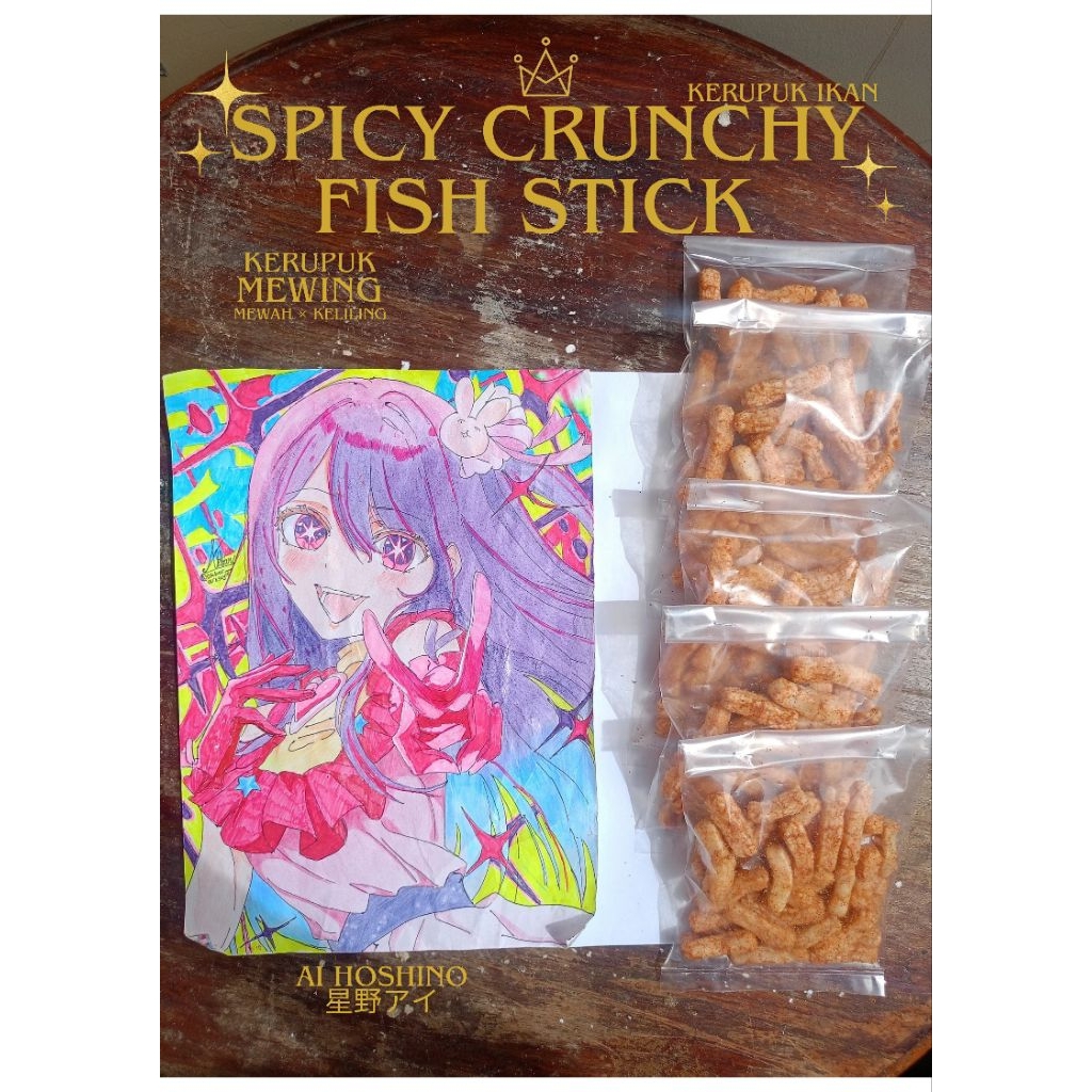 Jual Spicy Crunchy Fish Stick - Kerupuk Mewing | Shopee Indonesia