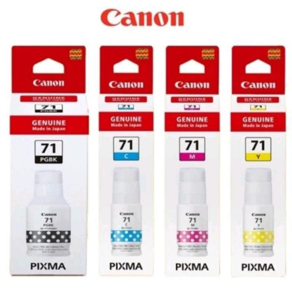 Jual Tinta Printer Canon Gl-71 original 1Set | Shopee Indonesia
