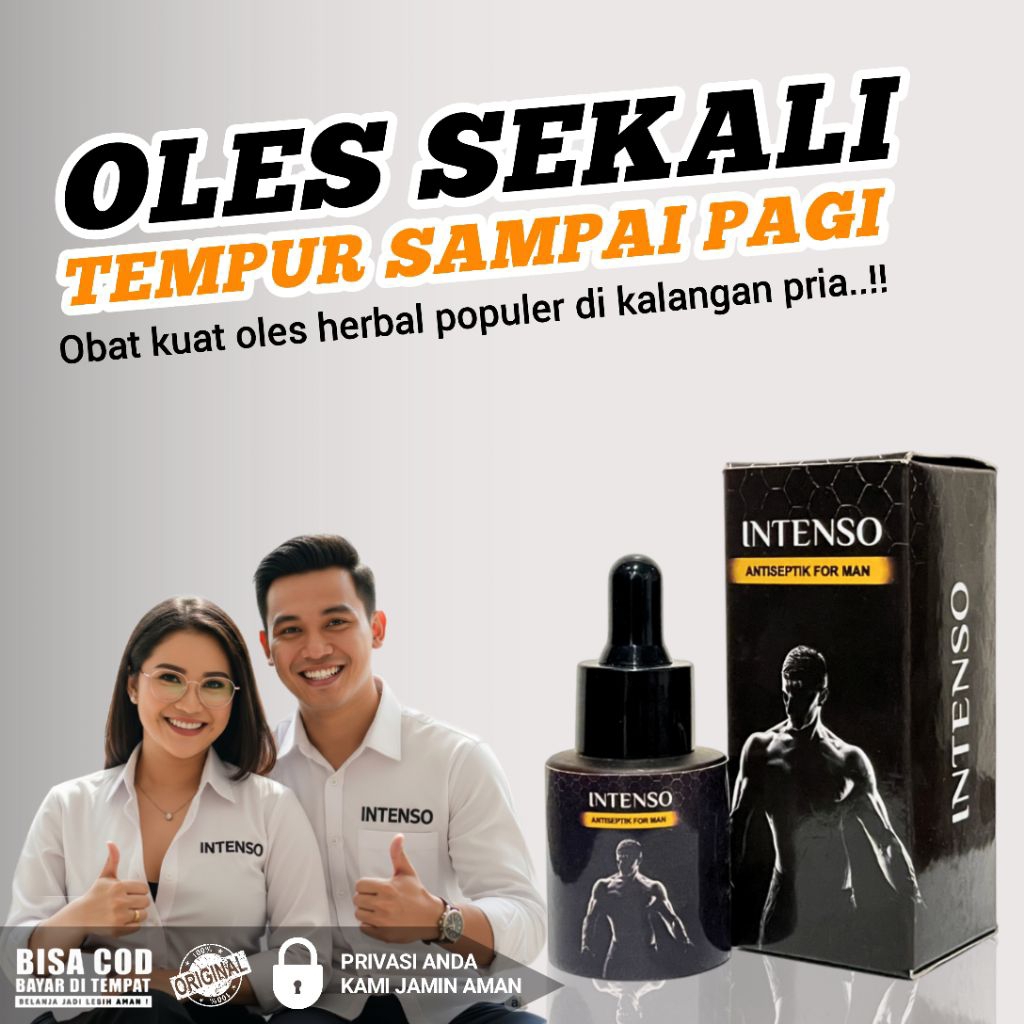 Jual 0BAT KUAT PRIA TAHAN LAMA INTENSO 100%ORIGINAL BPOM AMPUH CUKUP OLES SEKALI KUAT TEMPUR ...