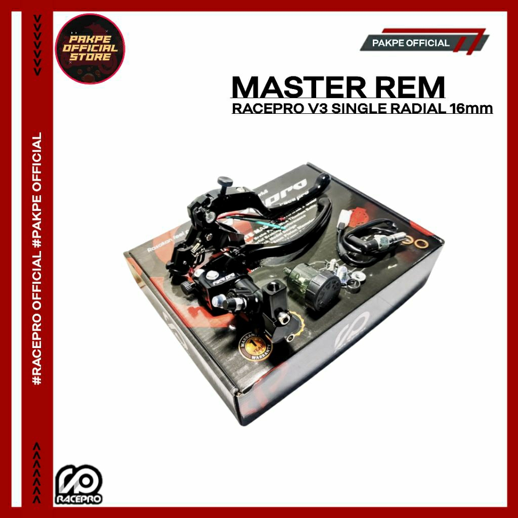 Jual MASTER REM RACEPRO GEN 3 V3 HANDLE KANAN KIRI RACEPRO PEGANGAN REM ...
