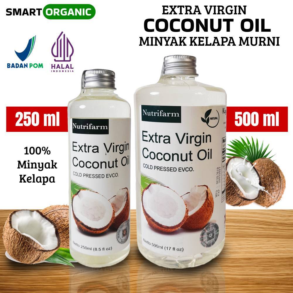 Jual Extra Virgin Coconut Oil Nutrifarm 100% Minyak Kelapa Murni Asli ...