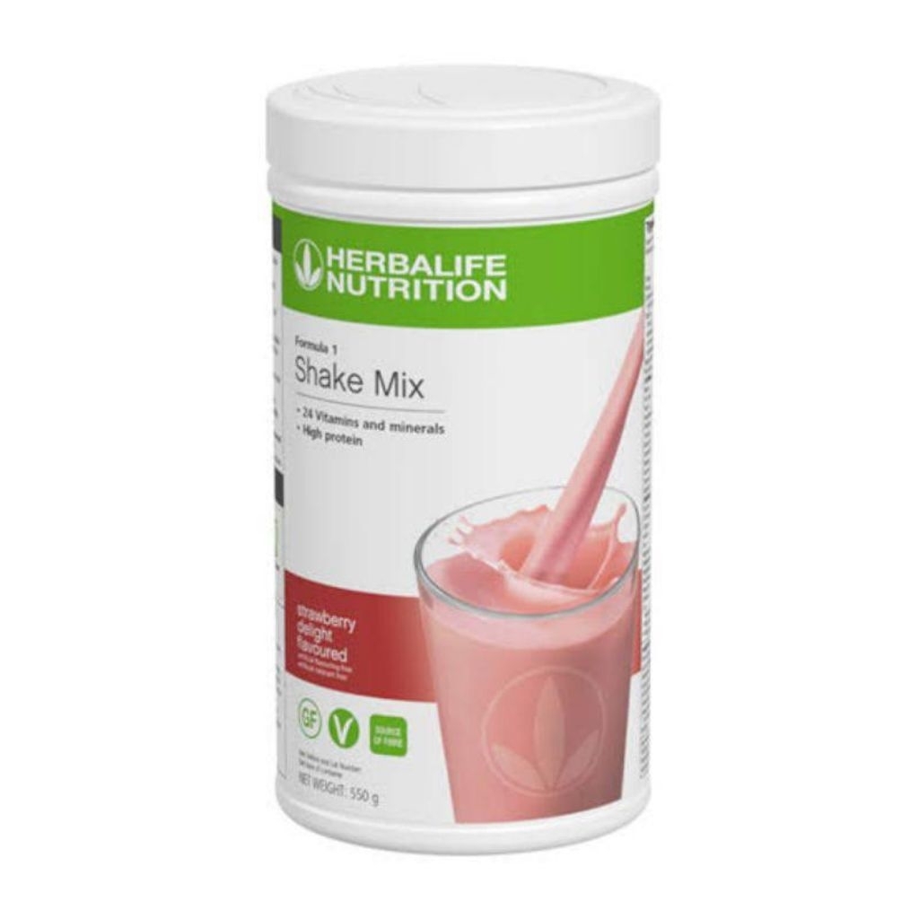 Jual Herbalife Shake F1 Original BPOM Halal Strawberry Menurunkan Lemak ...