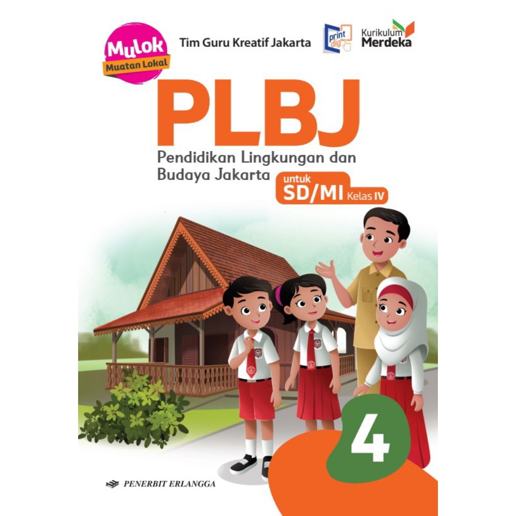 Jual BUKU PLBJ KELAS 4 SD ERLANGGA KURIKULUM MERDEKA | Shopee Indonesia