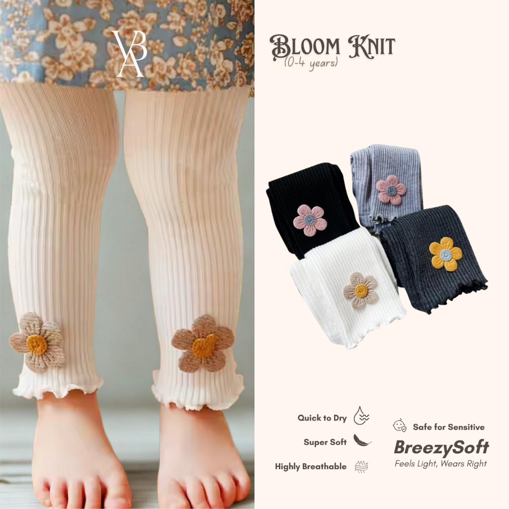 Jual Venta Baby - BloomKnit Legging Rajut Cotton Bunga Timbul Zora ...