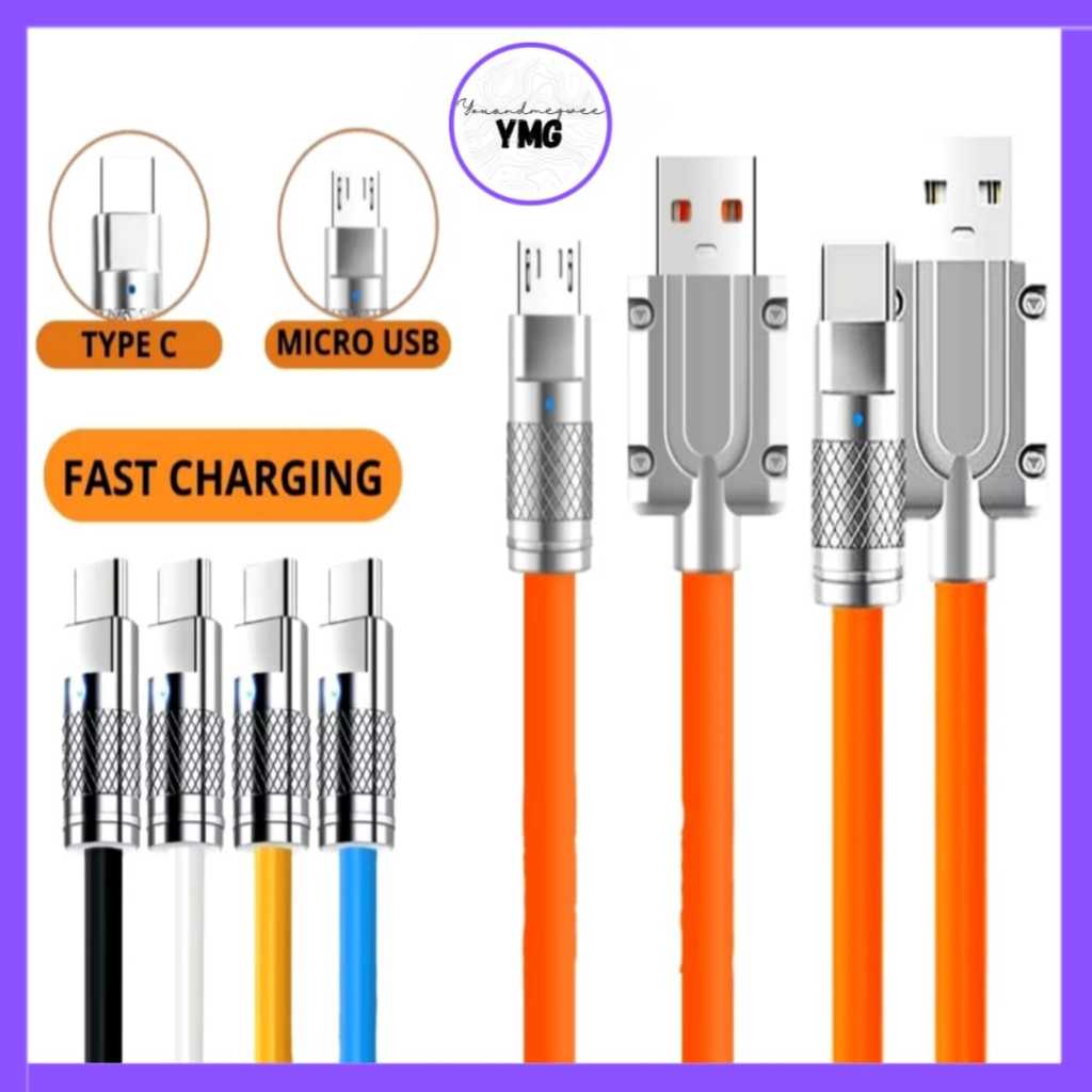 Jual (YMG)Kabel Data Usb Type C Micro /Kabel Data Silikon Power Max ...