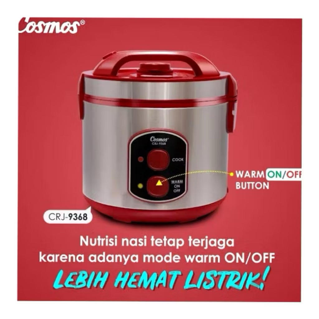 Jual MAGIC COM MAGICCOM COSMOS 9308 PANCI STAINLESS ANTI KARAT RICE ...