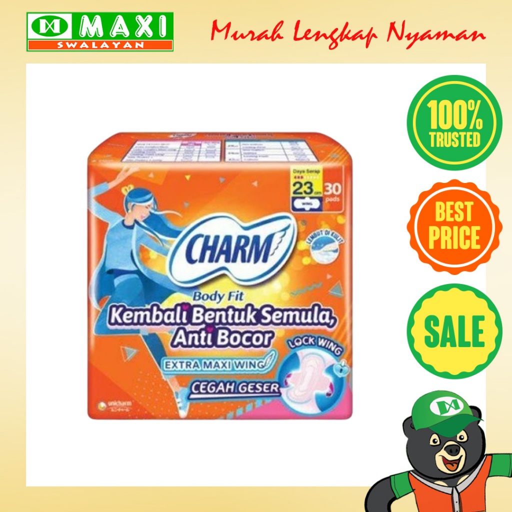 Jual Charm Body Fit Extra Maxi Wing 30S | Shopee Indonesia