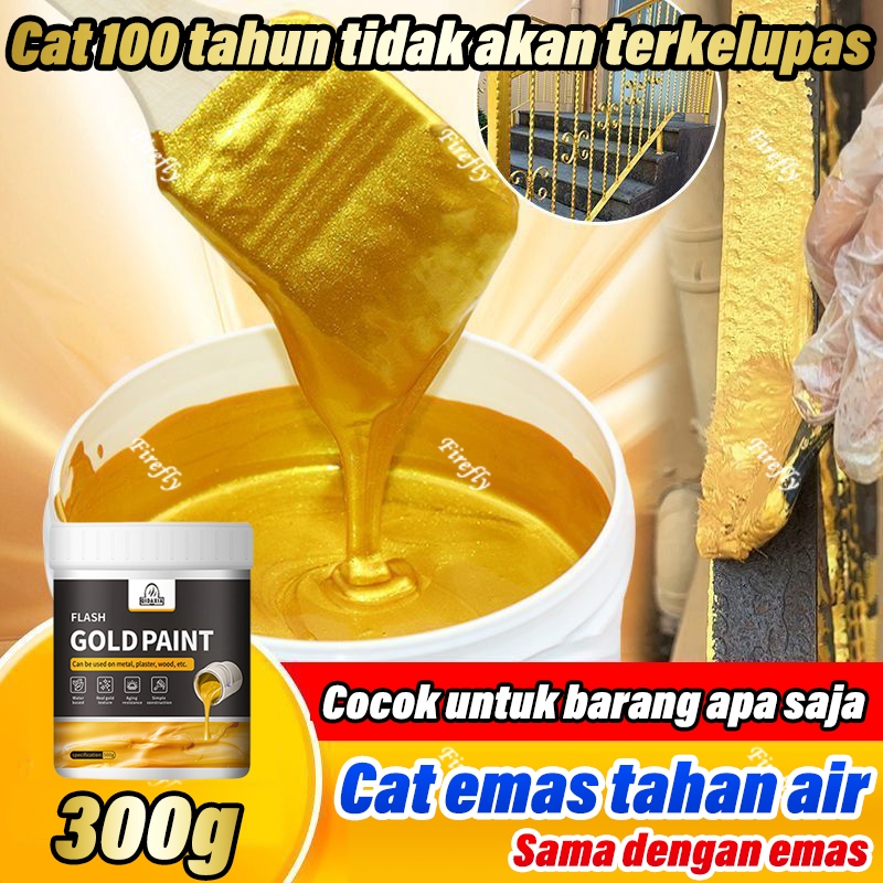 Jual Cat 100 Tahun Tidak Akan Terkelupas Cat Emas cat emas gold metalik ...