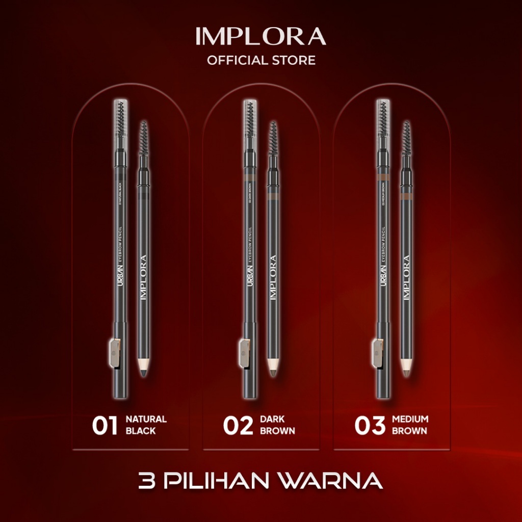 Jual IMPLORA URBAN EYEBROW PENCIL 2.5GR ALL SHADE WARNA PENSIL ALIS ...