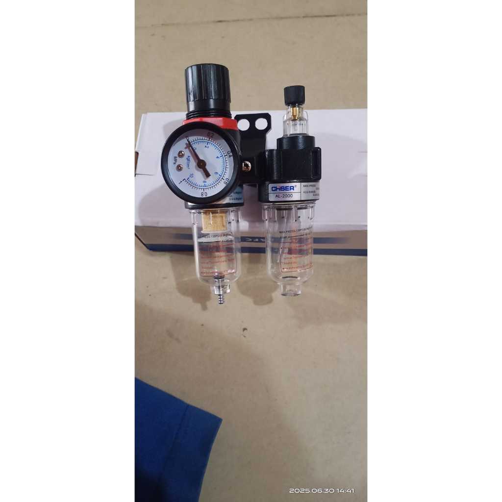 Jual Air Filter Regulator SET Dental AW2000-02 1/4"inch Single DOUBLE ...