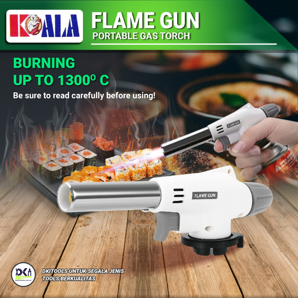 Jual KOALA Flame Gun Torch - Blow Torch Kepala Gas Pematik Portable Gas ...