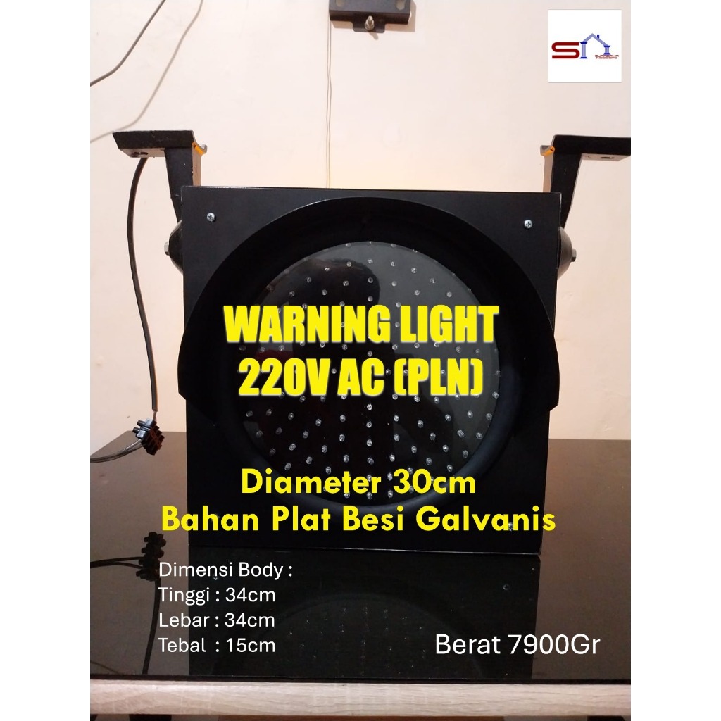 Jual Lampu Warning Light / Lampu Hati-Hati Traffic Light Diameter 30cm ...