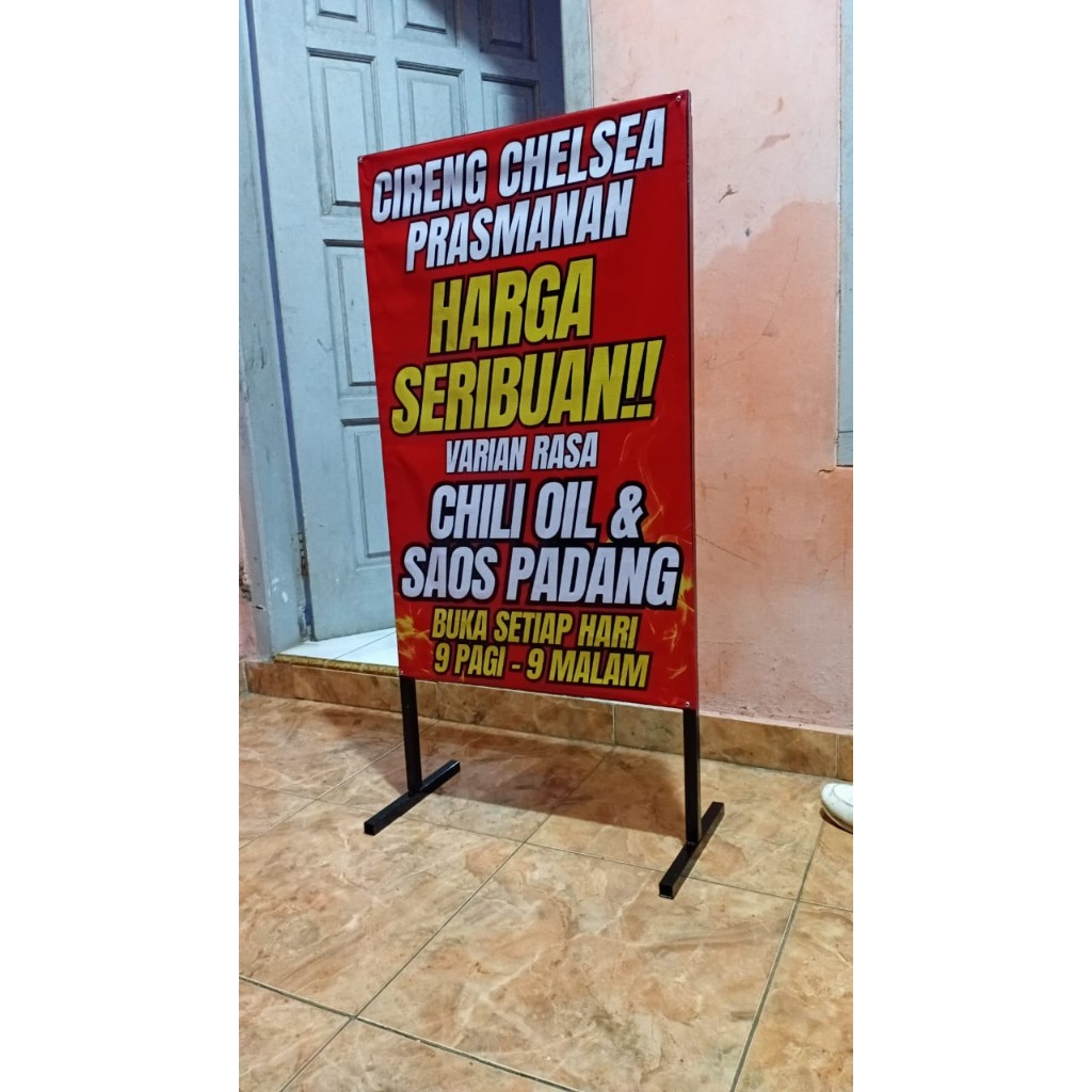 Jual STAND BANNER BESI 2 SISI HARGA SUDAH TERMASUK BANNER | Shopee ...