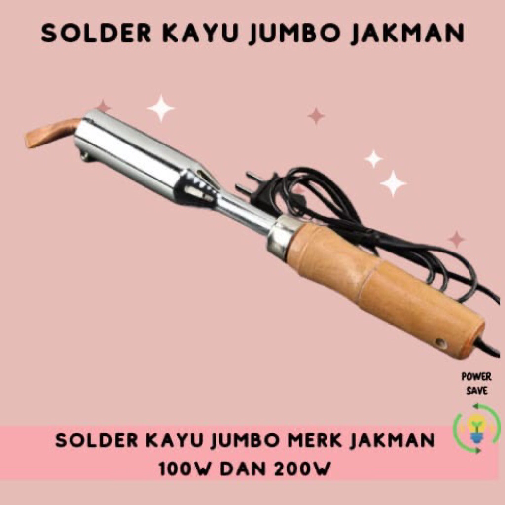 Jual Solder kayu listrik jakman/solder kayu jumbo/100watt/200watt ...