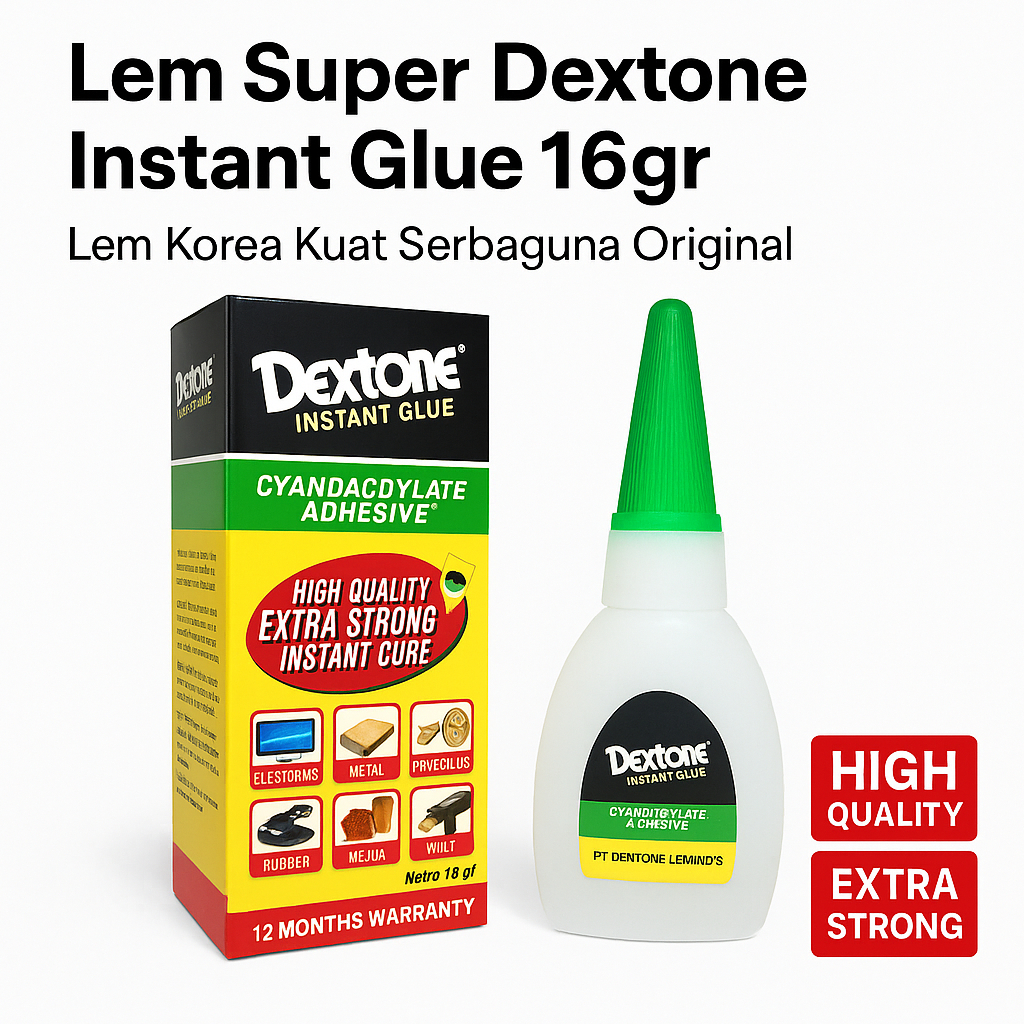 Jual Lem Super Dexton Instant Glue 16gr / Lem Korea Kuat Serbaguna ...