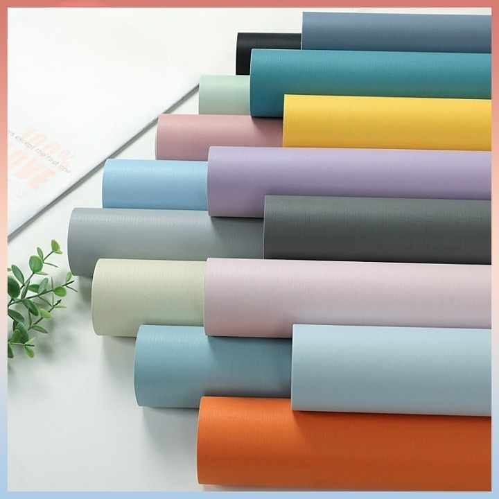 Jual Wallpaper Sticker Dinding Polos Abu Wallsticker Ruang Tamu & Kamar ...