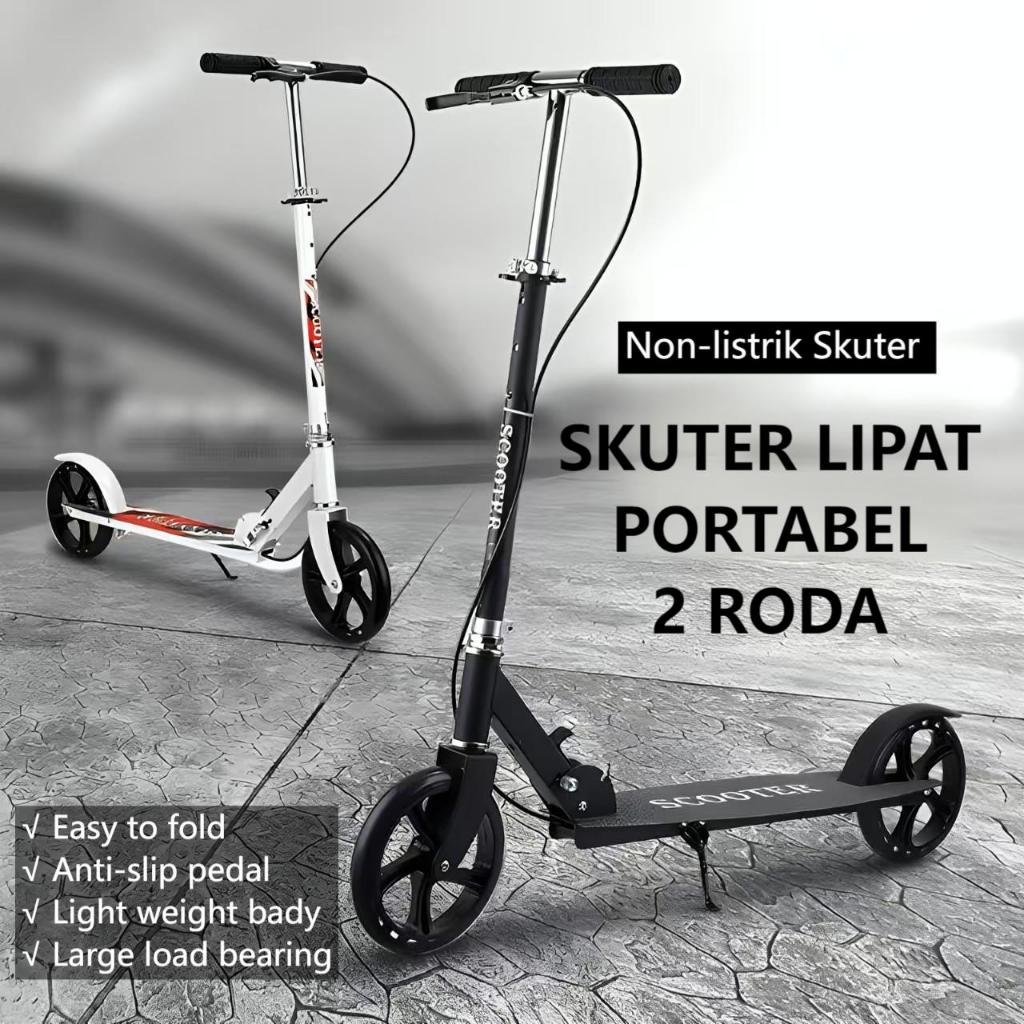 Jual Skuter Lipat Dewasa & Anak 2 Roda/skuter remaja – Rem Tangan ...