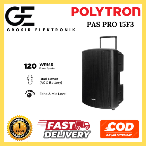 Jual POLYTRON Speaker PAS PRO 15F3 15 inch / 12F3 12 inch Garansi Resmi ...