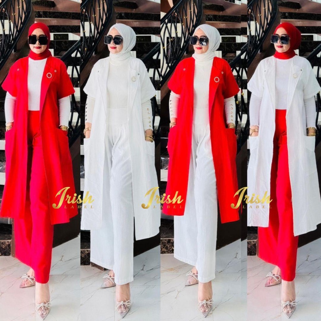 Jual JESSICA SET MERAH PUTIH BY IRISH LABEL ORIGINAL | Shopee Indonesia