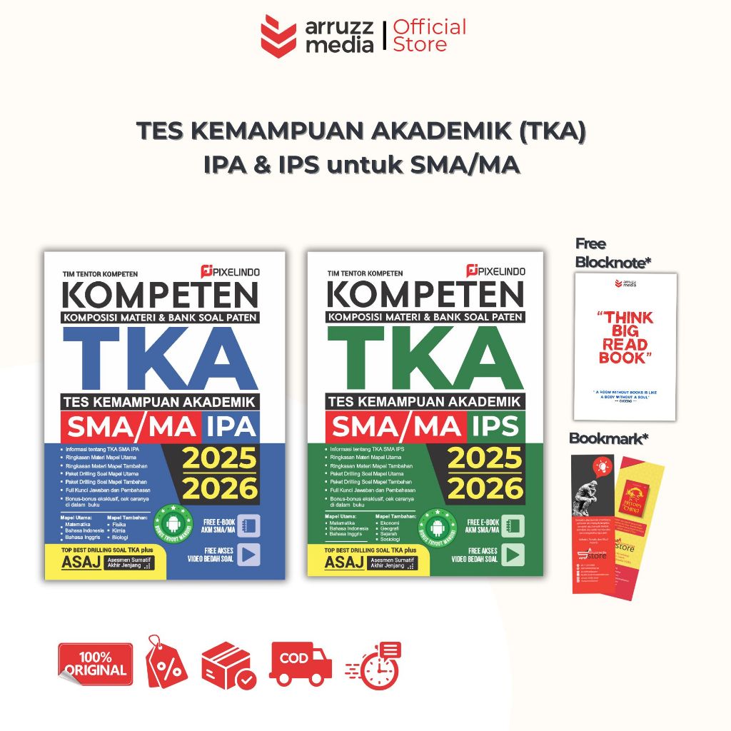 Jual Buku Kompeten Tes Kemampuan Akademik TKA SMA/MA IPA dan IPS ...